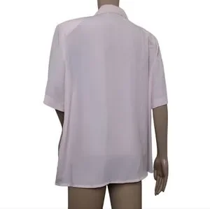 Kathy Che | Tops | Kathy Che Embroidered Pearl Collar Pink Button Down ...